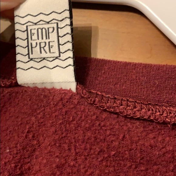 Empyre | Tops | Empyer Skull Dream Catcher Sweater In Maroon | Poshmark